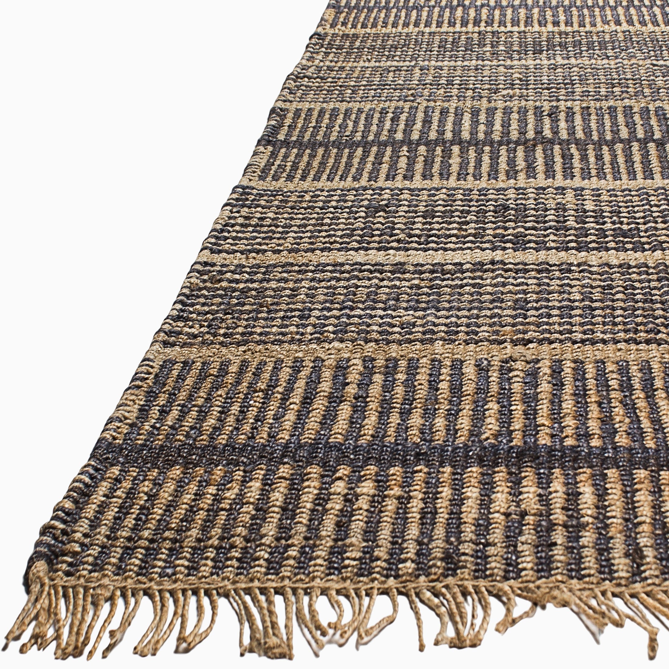 Glacier - Charcoal - Jute Gray Rug | Fab Habitat Eco-friendly Home Decor